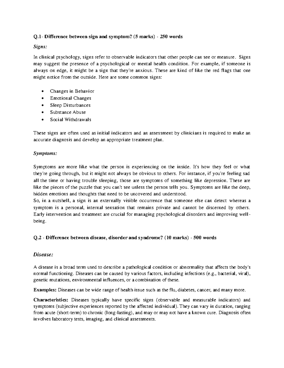 Assignment 1 Mansi Mapc Masters In Psychology IGNOU Studocu