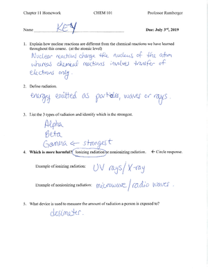 Chapter 9 Study Guide - CHEM101 - Studocu