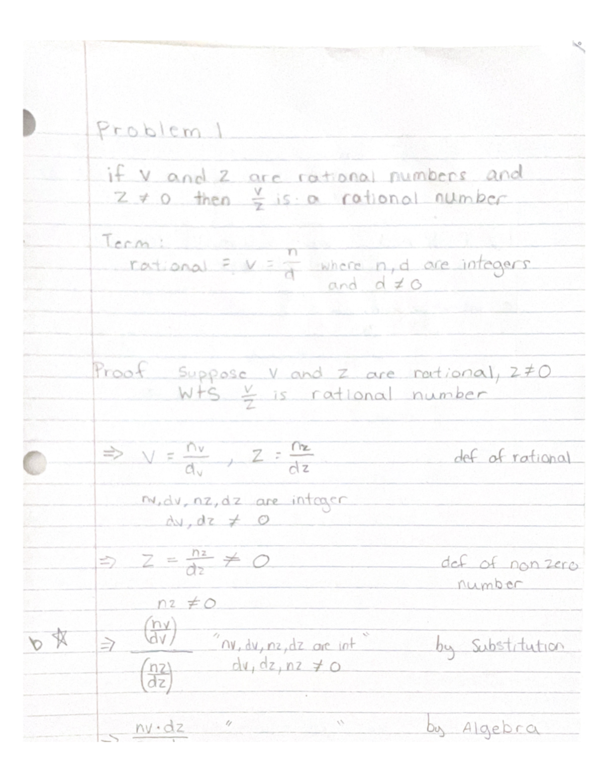 Proofs by cases - Problem if V and 2 are rational numbers and 270 then ...
