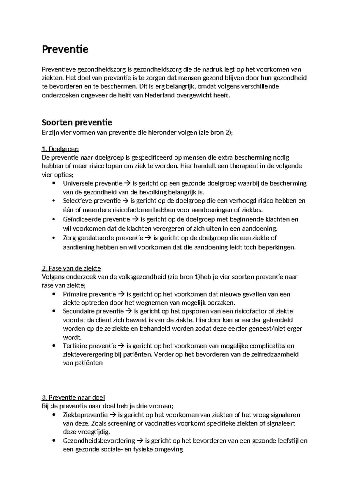 Preventie - Preventie Preventieve gezondheidszorg is gezondheidszorg ...