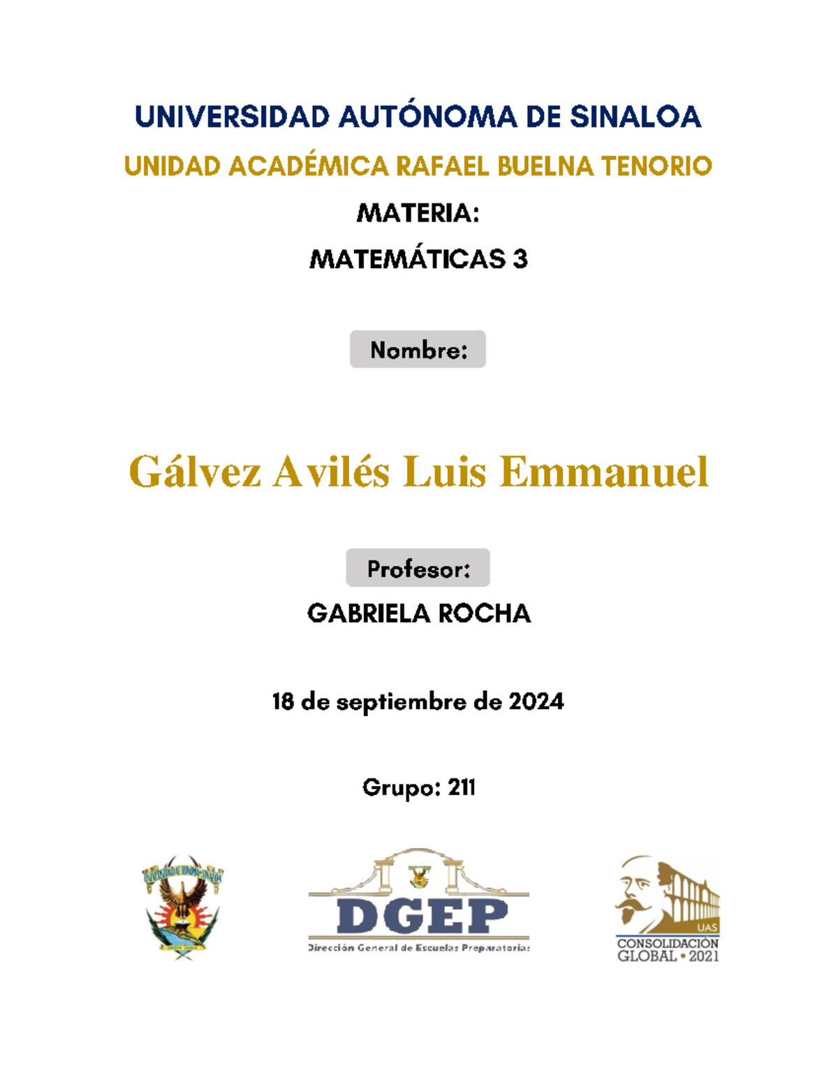 Actividad de Semana 4 - matematicas 2 - Gálvez Avilés Luis Emmanuel ...