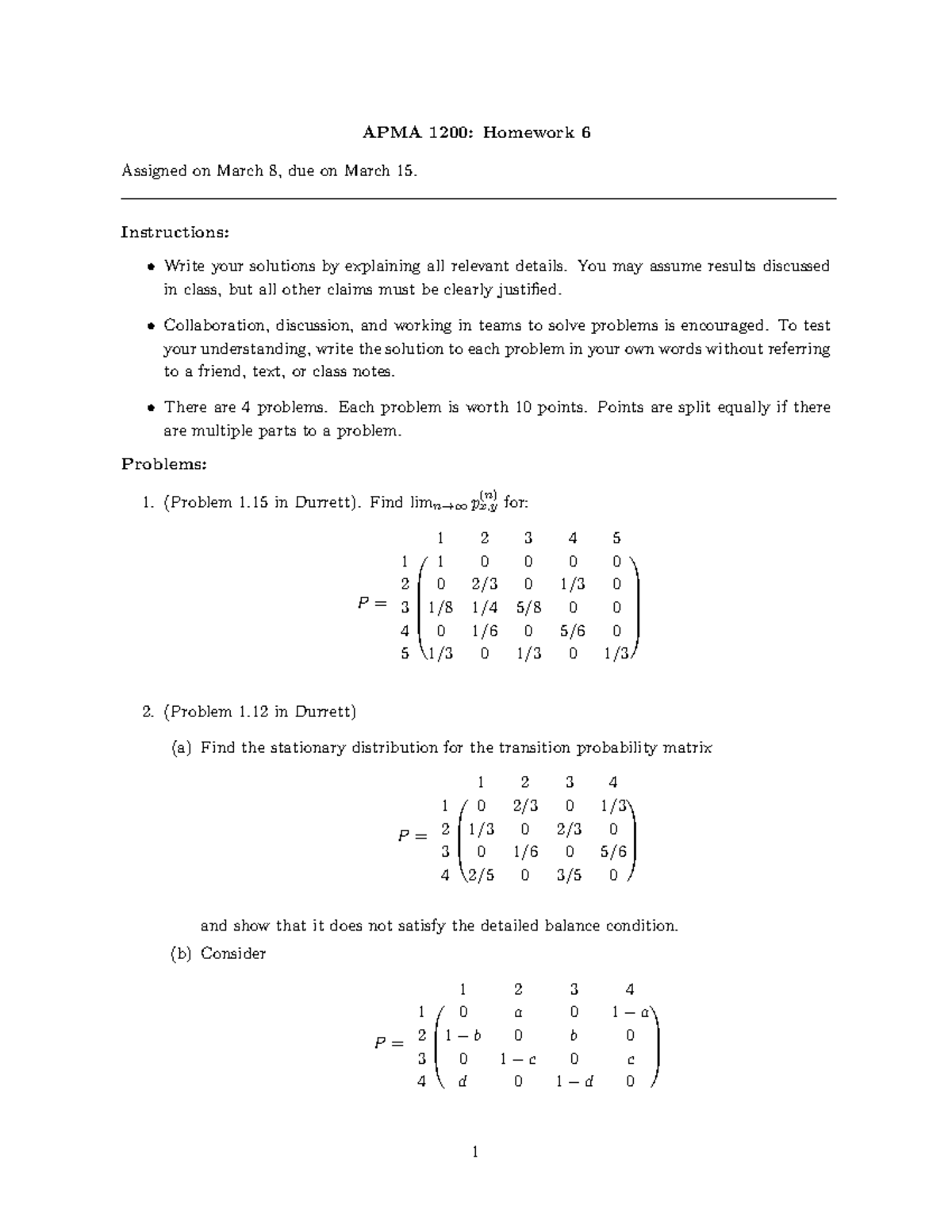 Homework 6 - questions asked in hw6 - APMA 1200: Homework 6 Assigned on ...