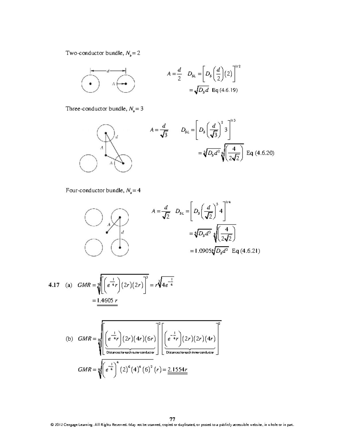 Glover Power.System.Analysis - ####### 77 Two-conductor bundle, Nb = 2 ...