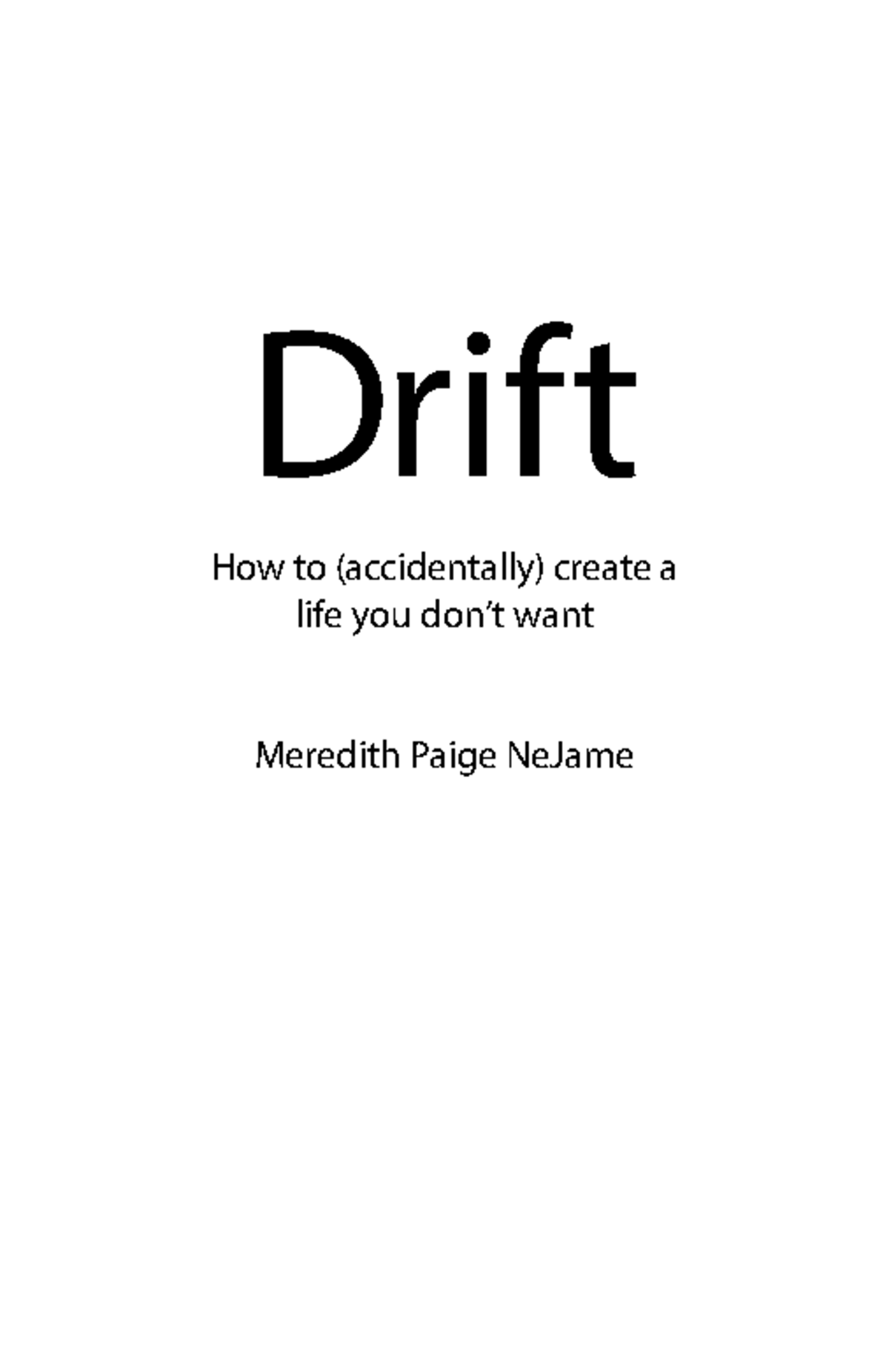 DRF book-free 290423 - life stuff - How to (accidentally) create a life ...