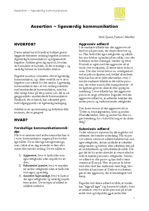 Kommunikation med omverdenen - 1. Du er altid på. 1 Kommunikation er ...