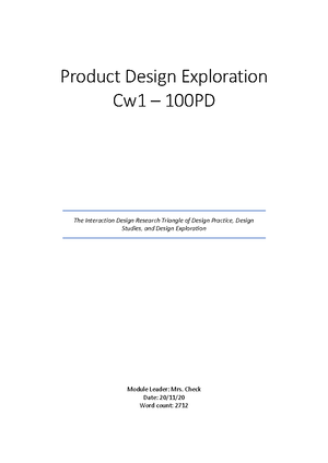 Design for Product Development CW2 - Design for Product Development Cw2 ...