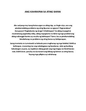 Krayterya SA Sabayang Pagbigkas - KRAYTERYA Kailangan Pang Paghusayan 1 ...