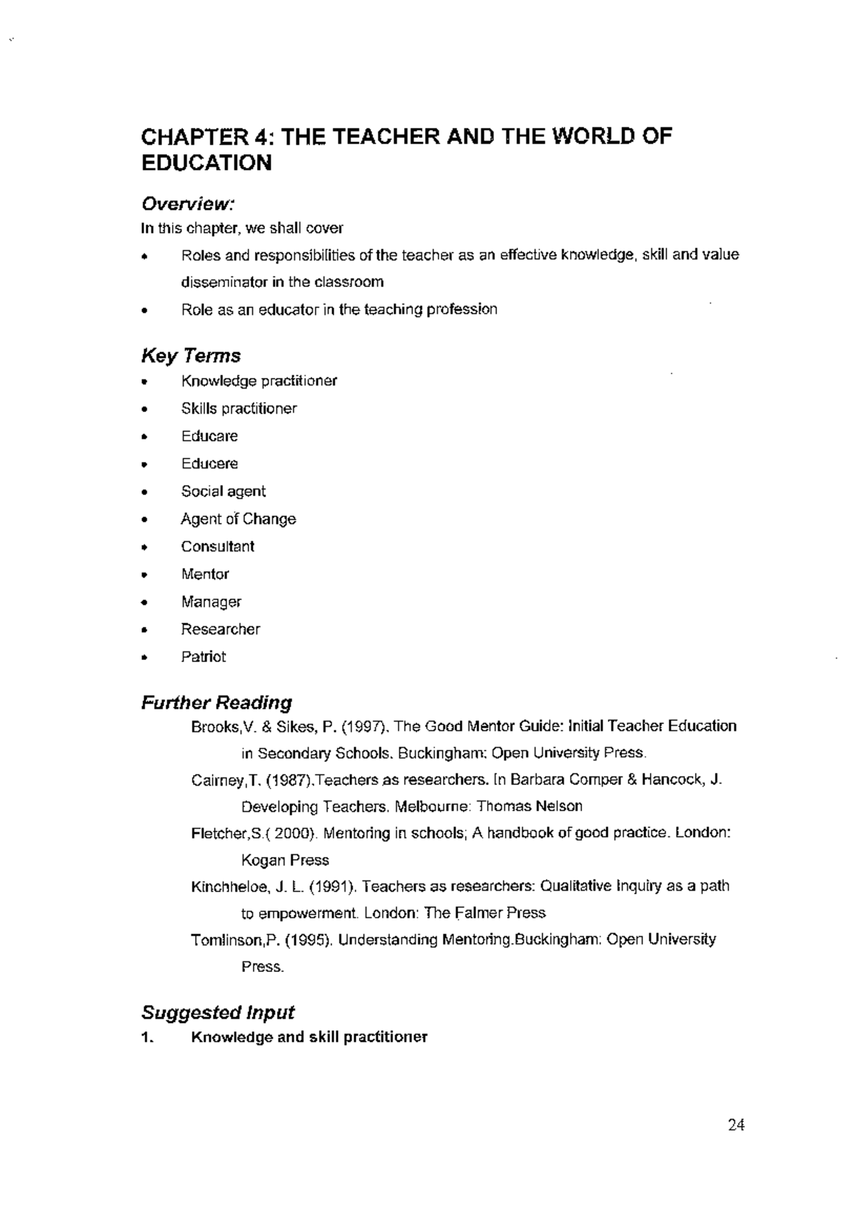 Roles responsibilities of a teacher - Studocu