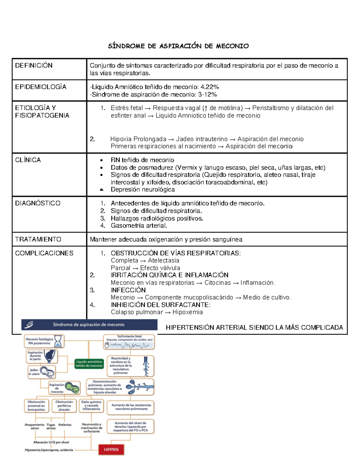Síndrome DE Aspiración DE Meconio - SÍNDROME DE ASPIRACIÓN DE MECONIO ...