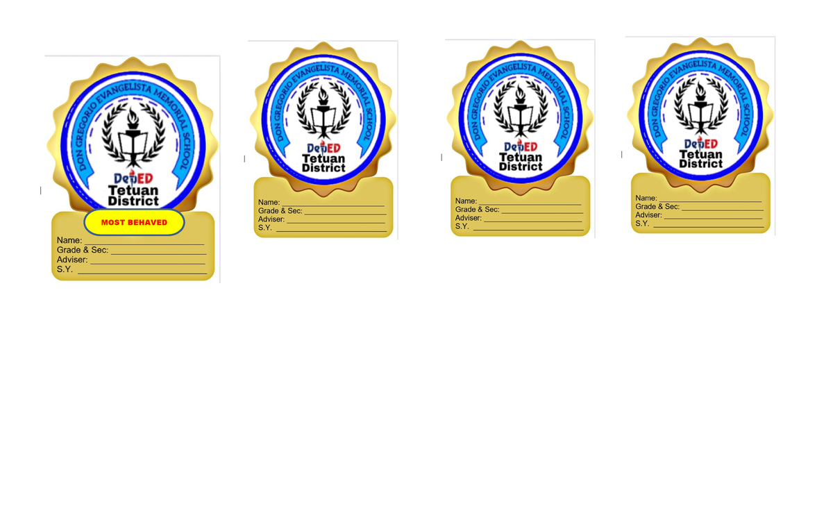 Ribbons-2023-2024 Sample-ONLY - Teacher Education - MOST BEHAVED - Studocu