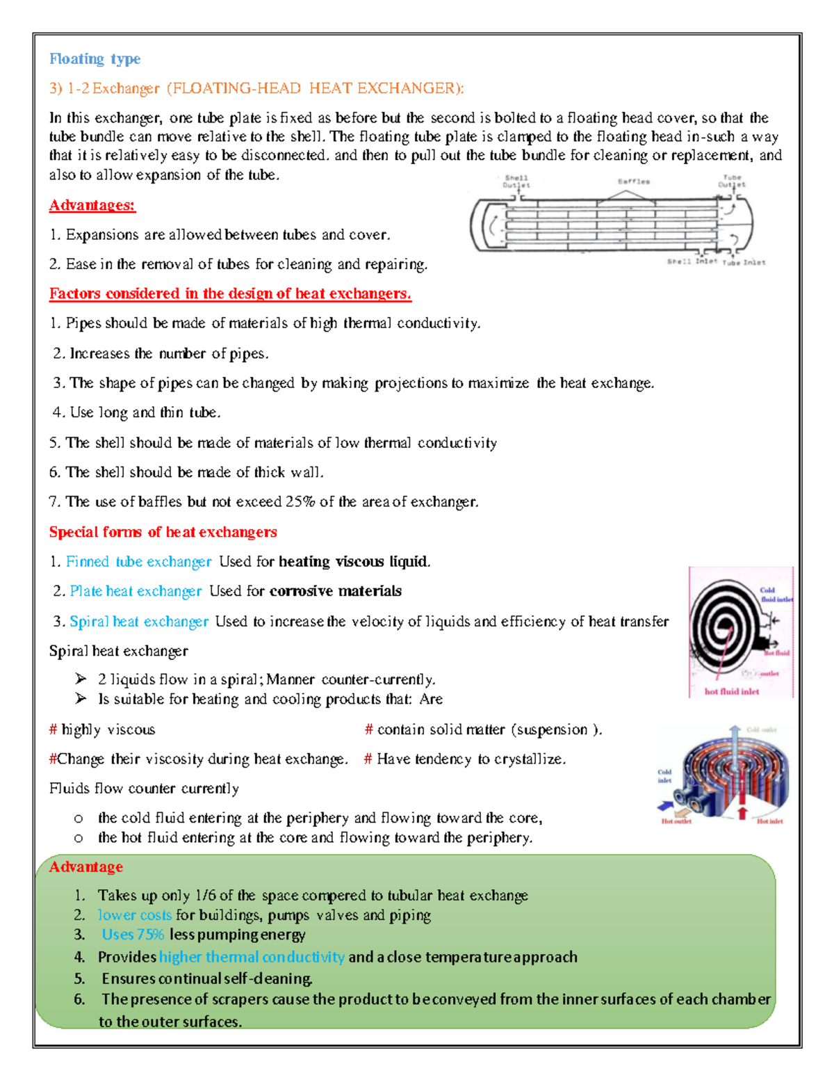 LEC 2 industrial - FLOATING TYPE - Floating type 3) 1-2 Exchanger ...