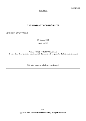 Ex7 - ssaa - MATH20212 Algebraic Structures 2 Example Sheet 7 Factor ...