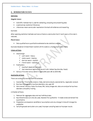 Statistics - syllabus - STATISTICS Statistical Data: Primary and ...