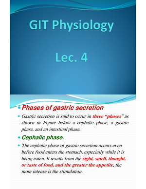 GIT Physiology lec 2 - Gastrointestinal blood flow— “splanchnic ...