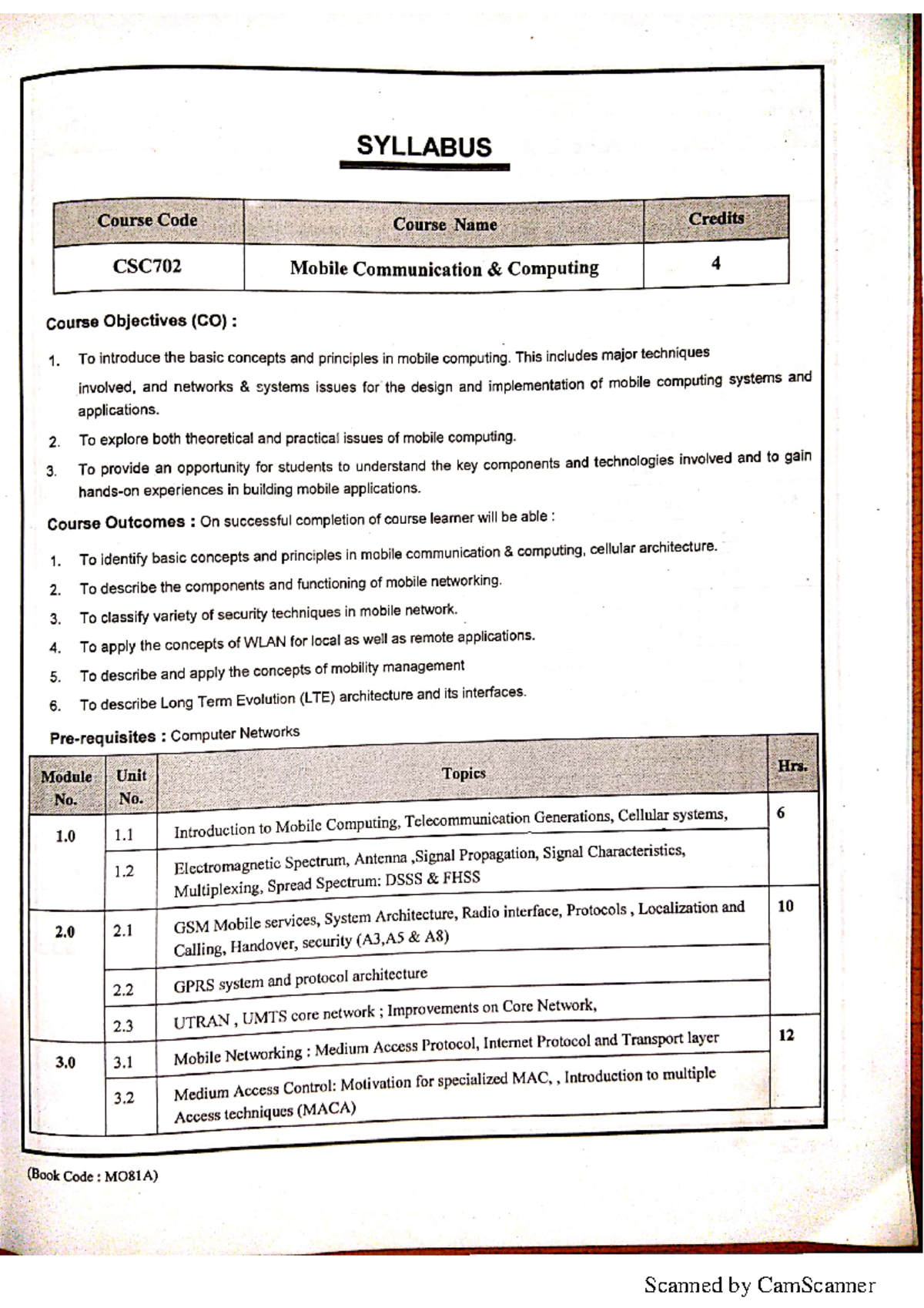 Mobile Communication and Computing Techmax - Computer Science - Studocu