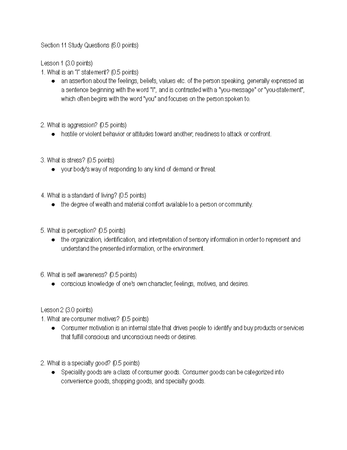 Studyq 11APruitt - Section 11 Study Questions (6 points) Lesson 1 (3 ...