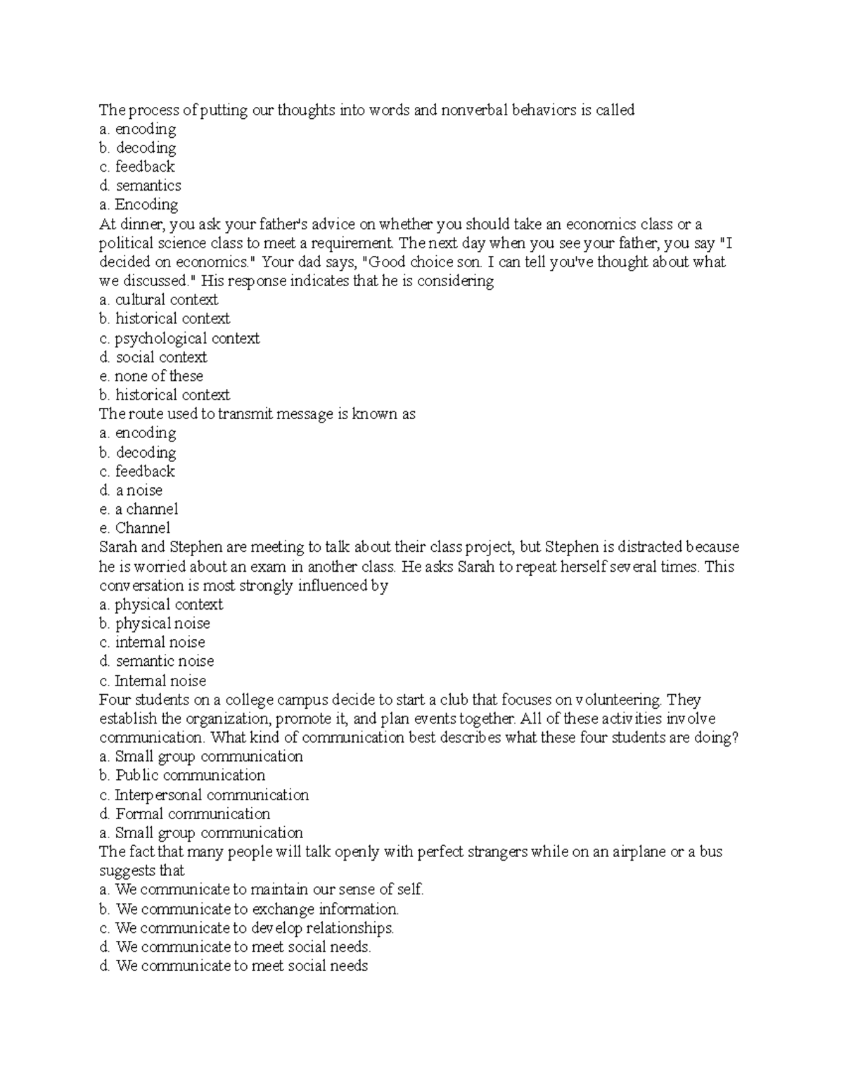 SPC 1017 - SPC 1017 - The process of putting our thoughts into words ...