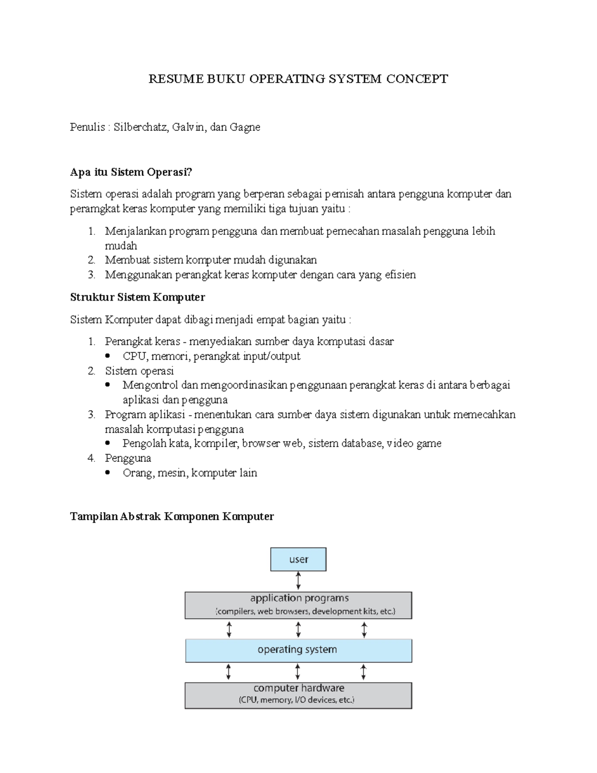Resume buku operating system concept - RESUME BUKU OPERATING SYSTEM ...