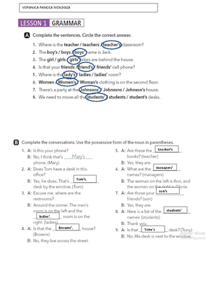 Workbook 3 - trabajo work book ingles basico 3 celen - UNIT 5, LESSON 3 REGULAR AND IRREGULAR ...