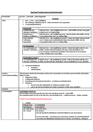 Aufarbeitung Bescheid Sich R - Bescheid Textbausteine Sicherheitsrecht ...