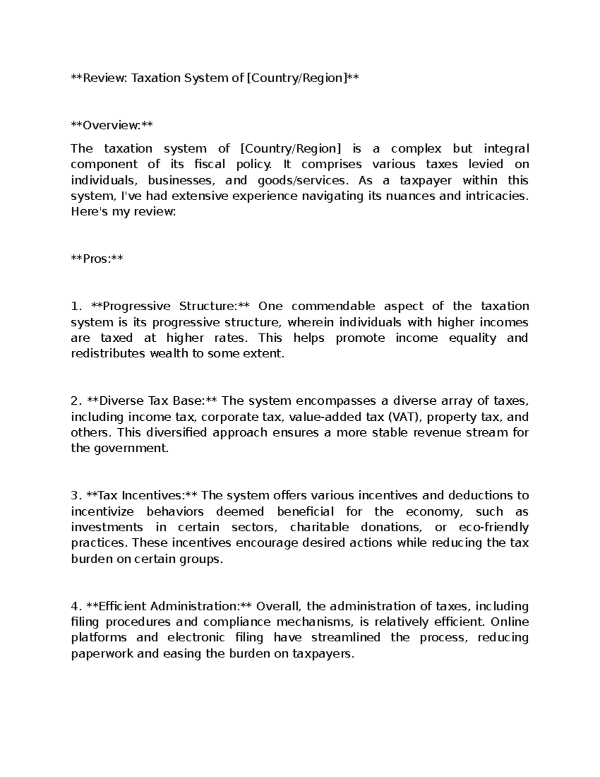 Taxation Reviewer - Summary Bachelor of Science in Accountancy - Review ...