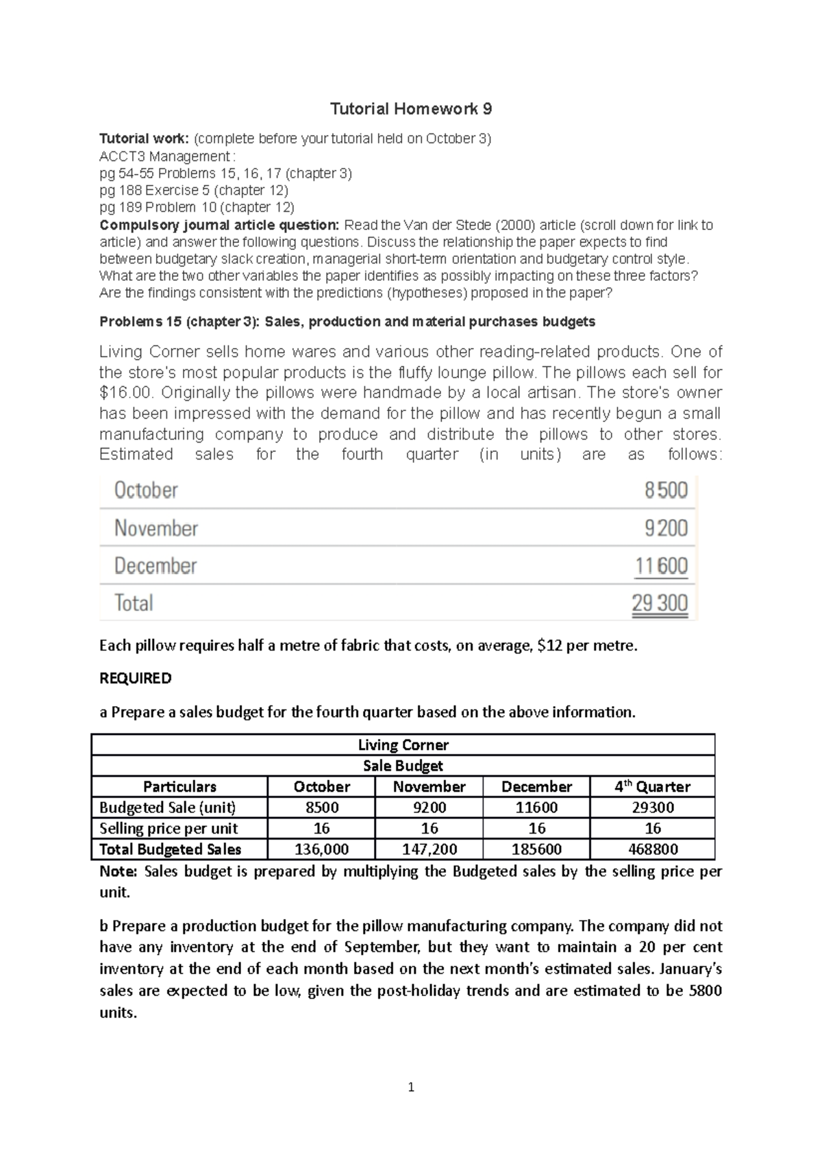 Tutorial Homework 10 - Updated from past - Tutorial Homework 9 Tutorial ...