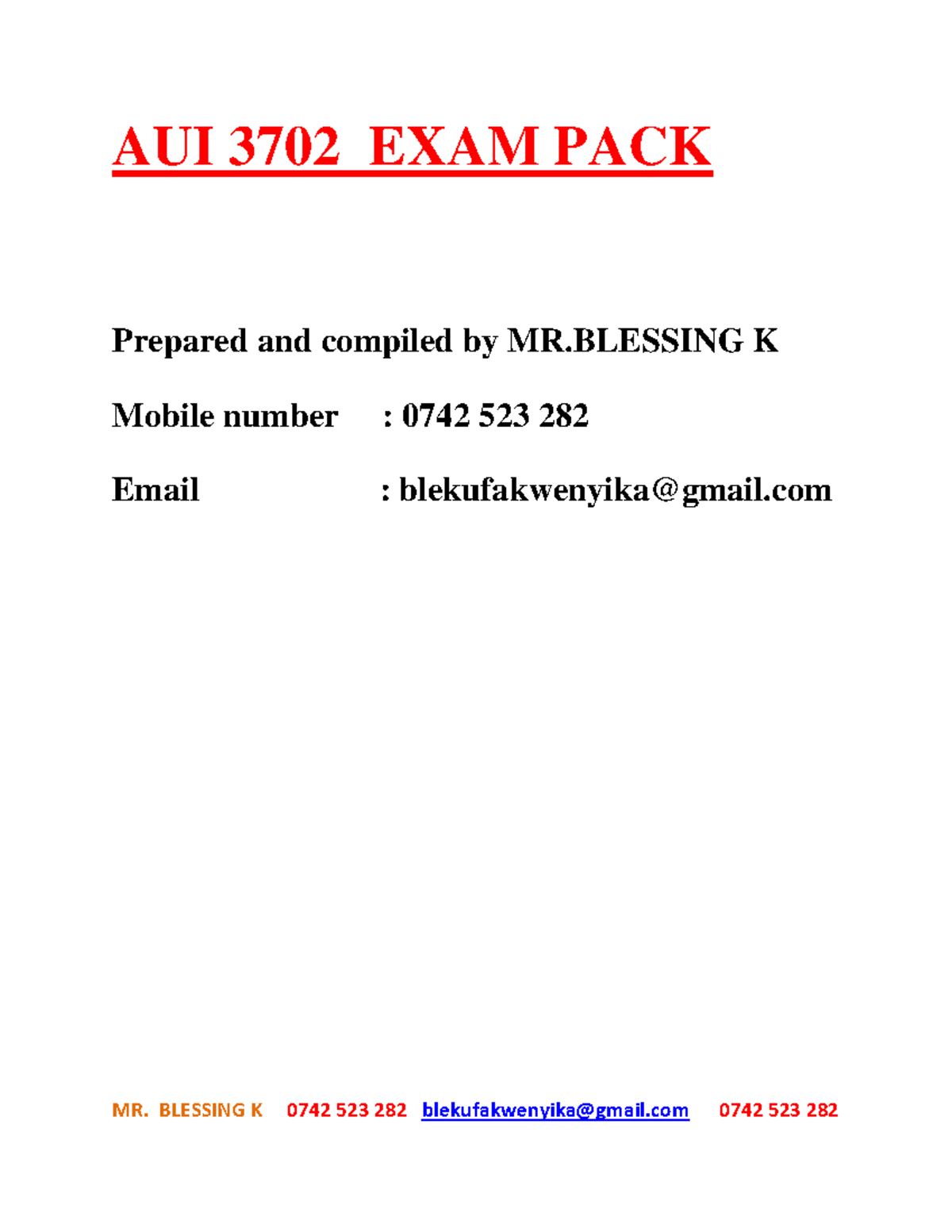 4 5974586253637584186 - AUI 3702 EXAM PACK Prepared and compiled by MR ...