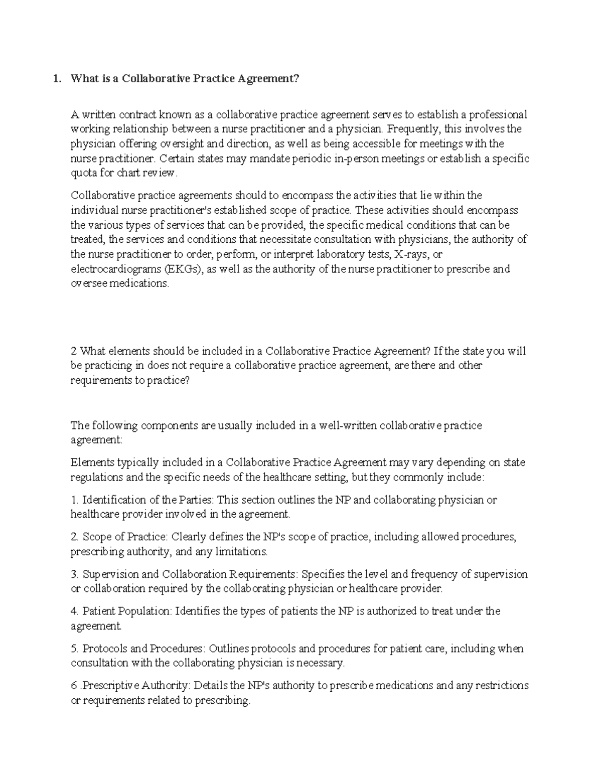 What is a Collaborative Practice Agreement 4-30-24 - What is a ...