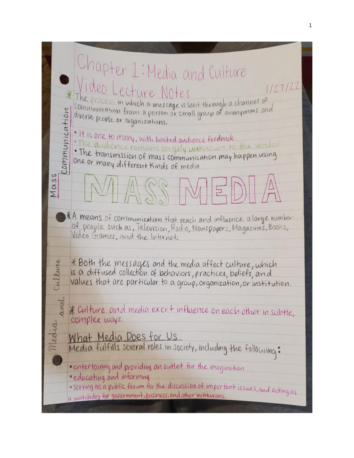 Chapter 1 Journalism 100 notes - JOURN-100-2694 - Studocu