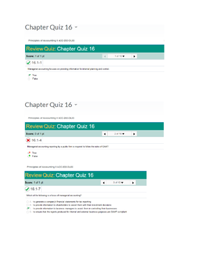 Chapter 20 QUIZ - ACC 202 - Studocu