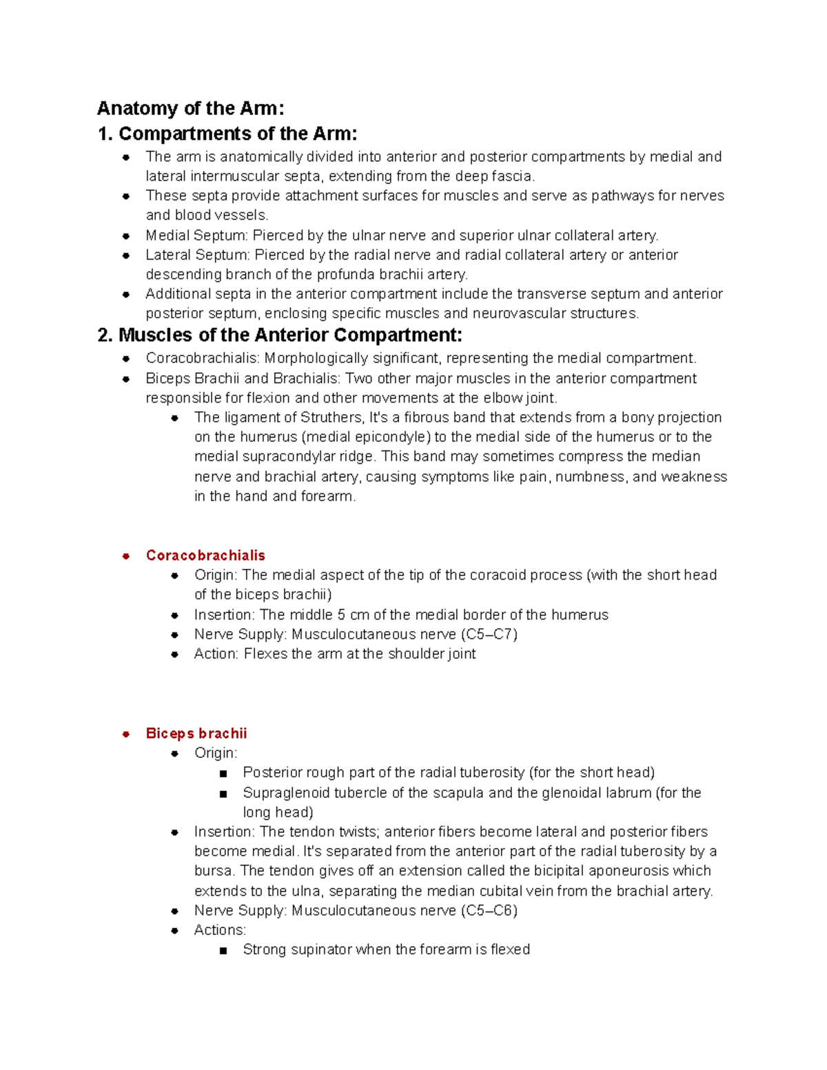 Anatomy of the Arm - Hope this will help you - Anatomy of the Arm: 1 ...