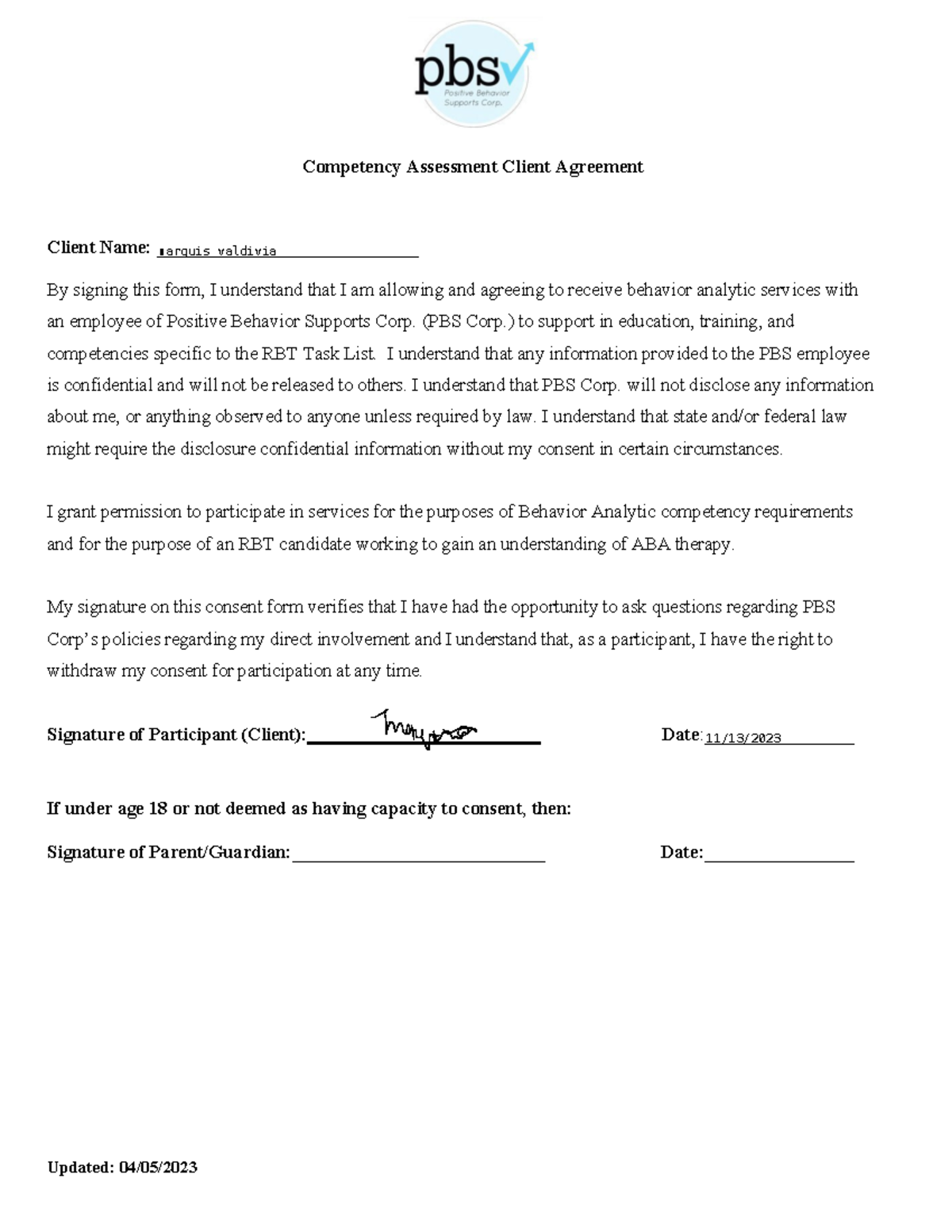 Id9r5P-Competency Client Agreement copy - Updated: 04/05/ Competency ...