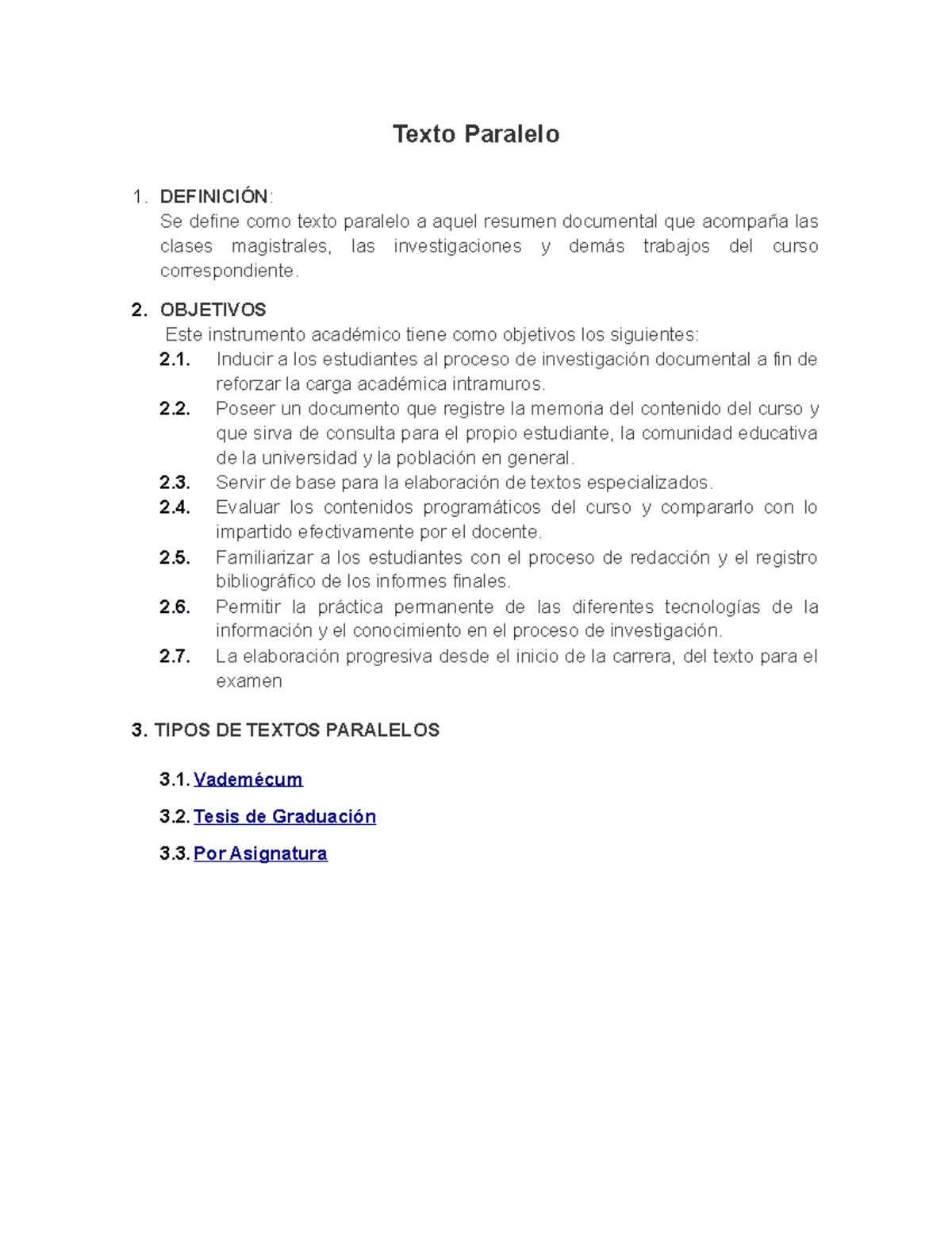 Estructura del texto - Literatura - Texto Paralelo 1. DEFINICIÓN: Se ...
