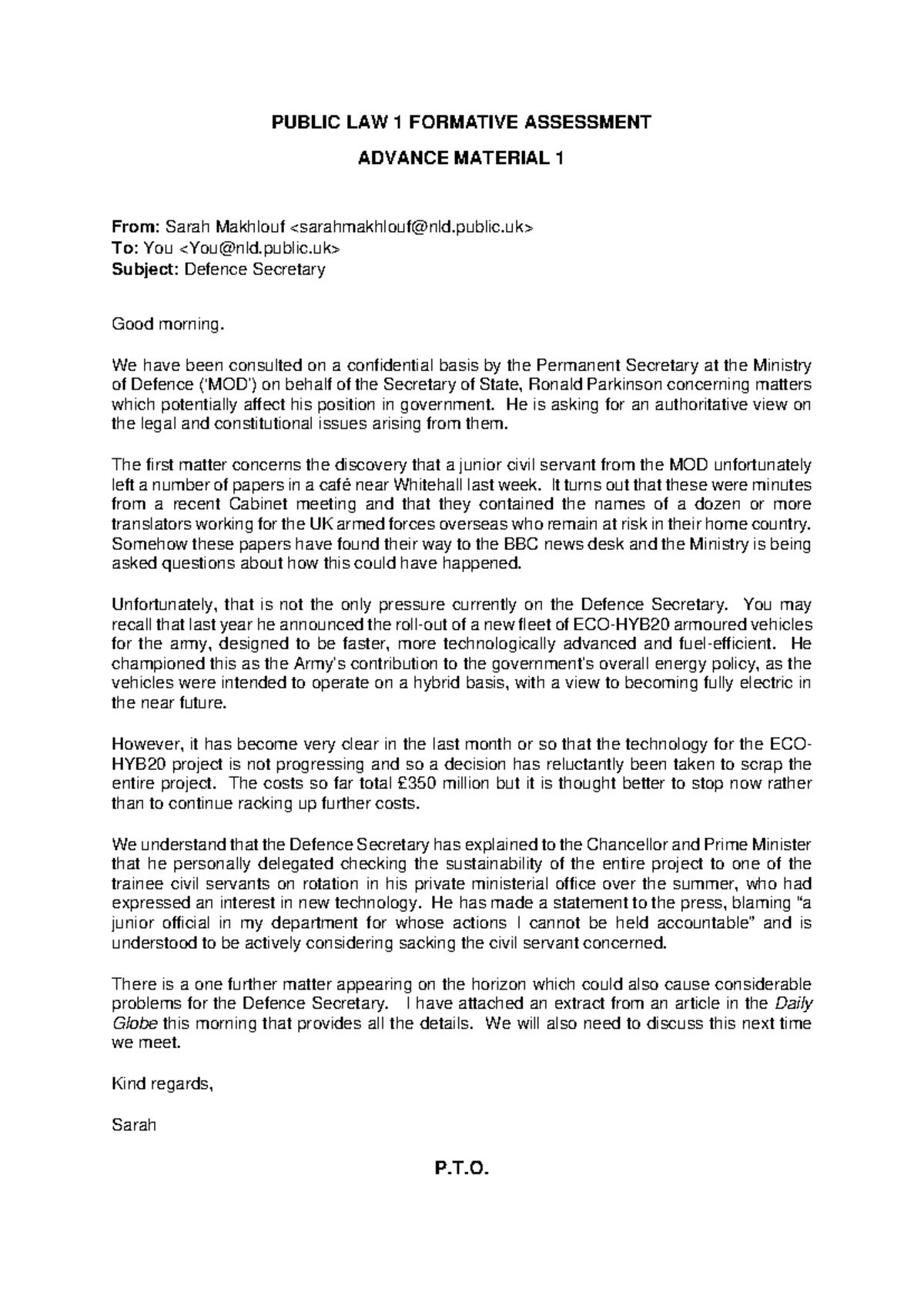 Public Law 1 - Advance Materials Formative - PUBLIC LAW 1 FORMATIVE ...