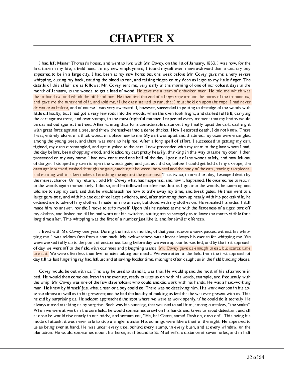 Brennan Leblanc - The Narrative Life of Frederick Douglass - Chapter X - CHAPTER X I had left ...