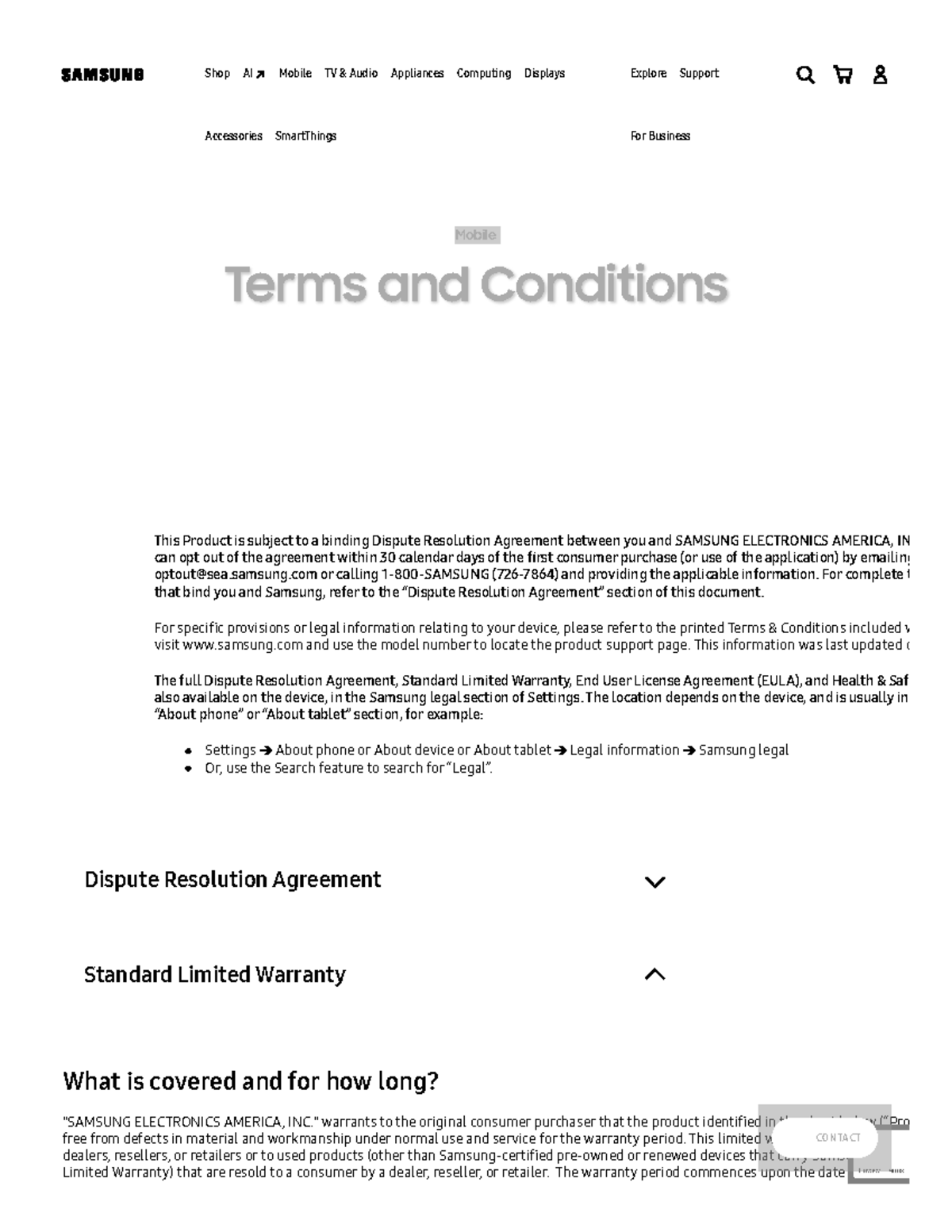 Terms and Conditions for Mobile - This Product is subject to a binding ...