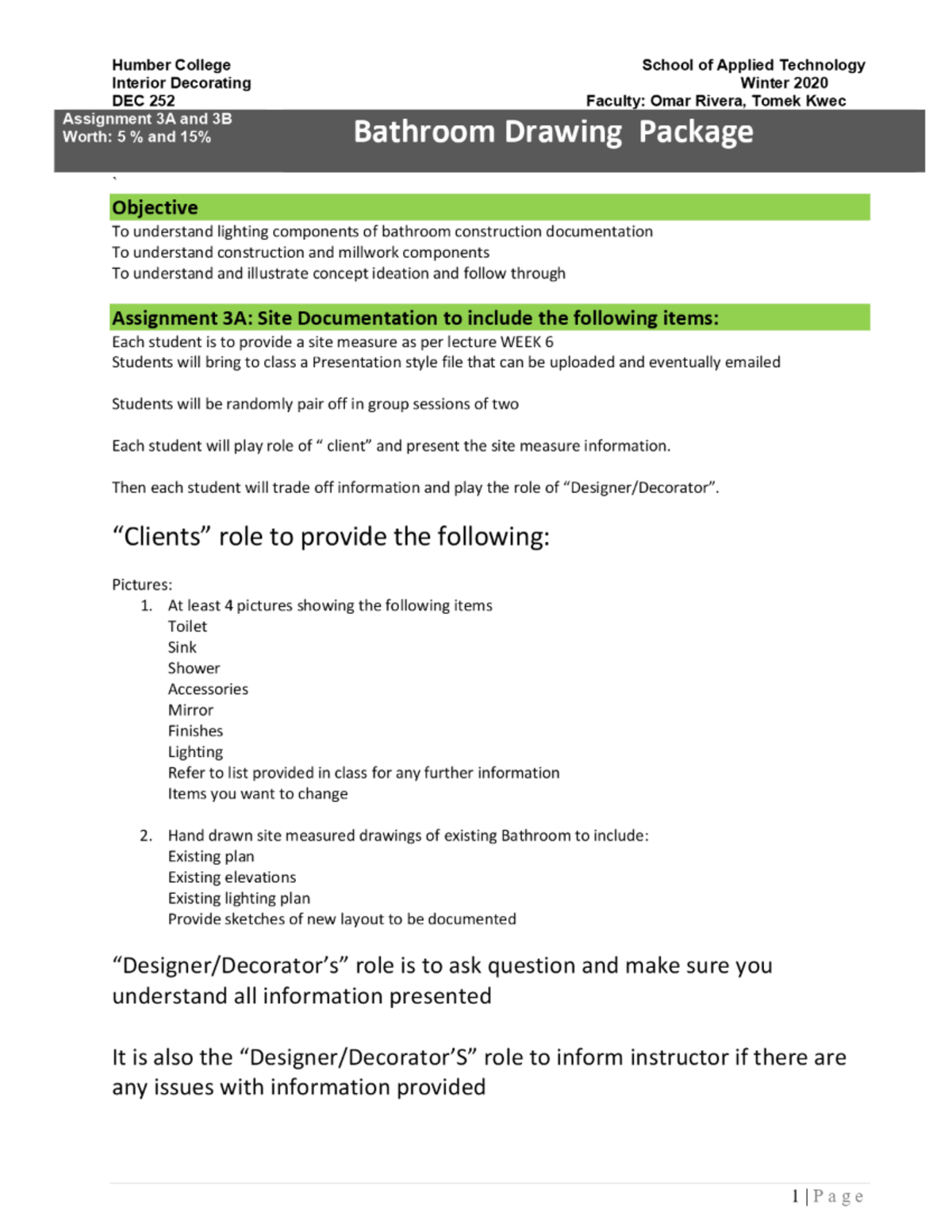 Assignment 3A & B Brief - Dec 252 - Studocu