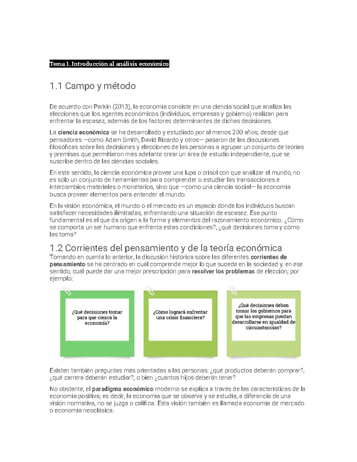 Material para examen - GUIA - Tema 1. Introducción al análisis ...
