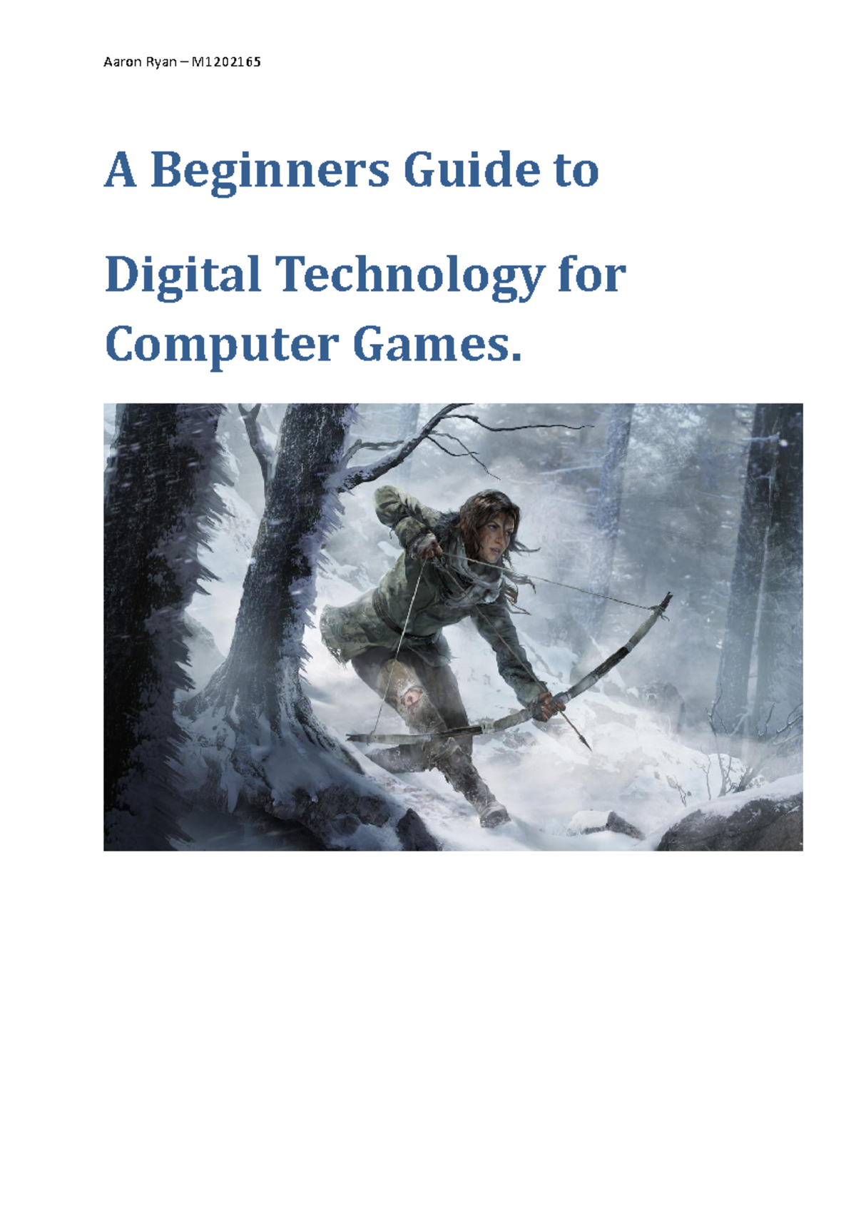 A Beginners Guide to Digital Technology for Games - A Beginners Guide ...