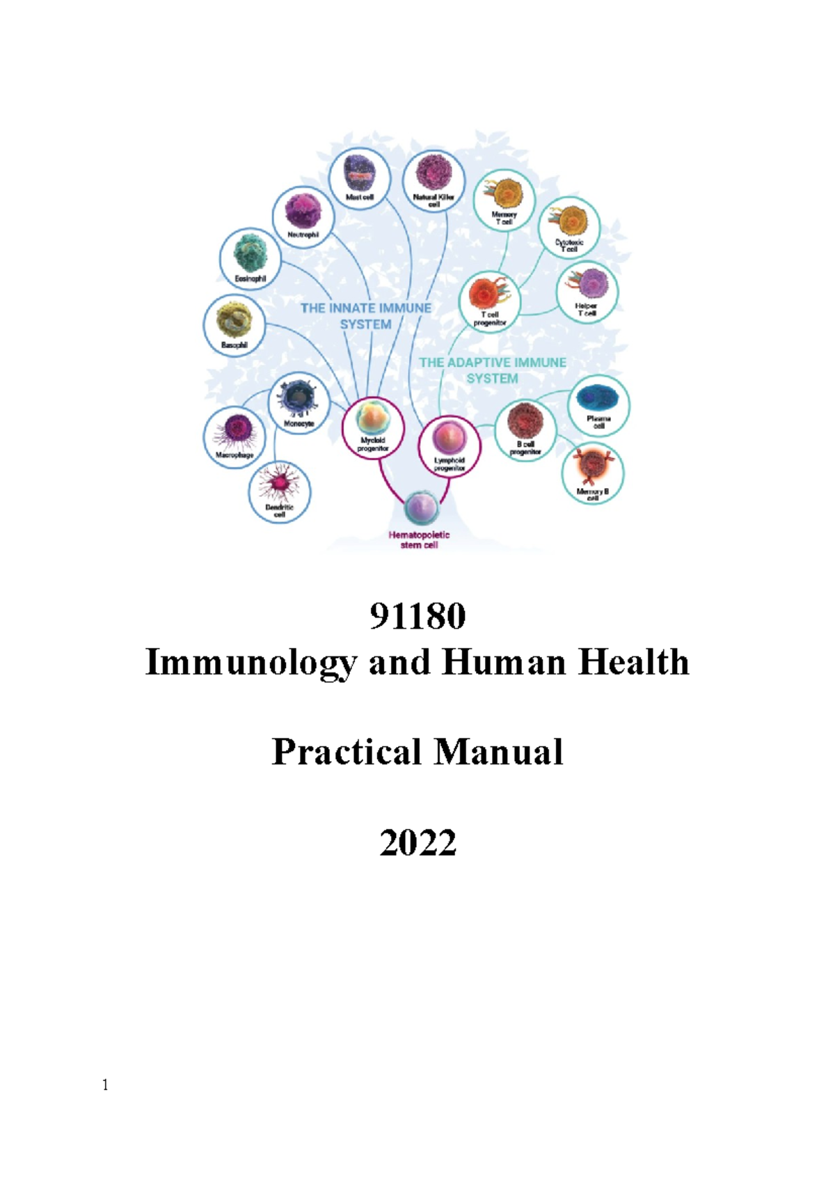 Immuno Prac Manual - prac man - 91180 Immunology and Human Health ...