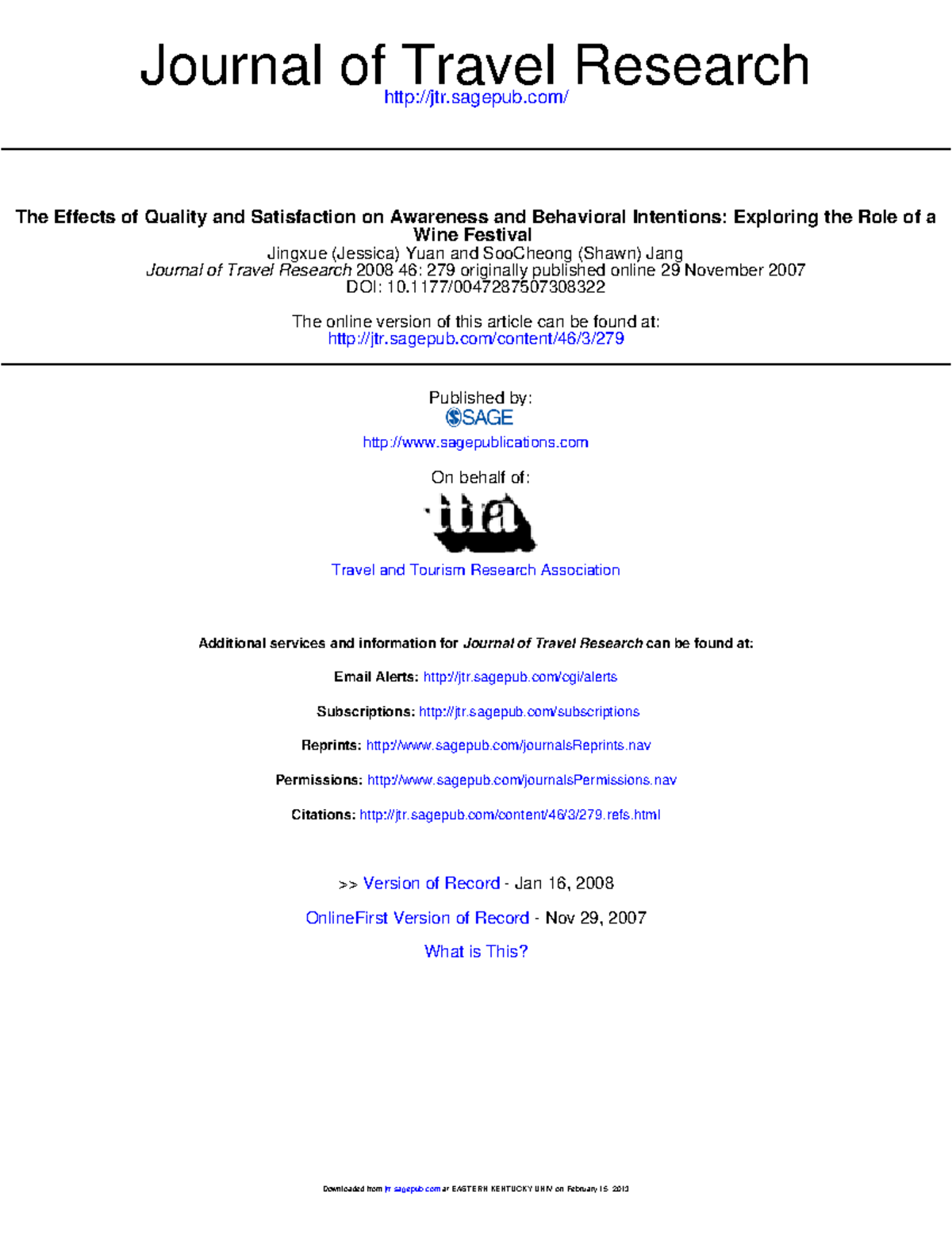Yuan2008 - Summary Jurnal Management - jtr.sagepub/ Journal of Travel ...