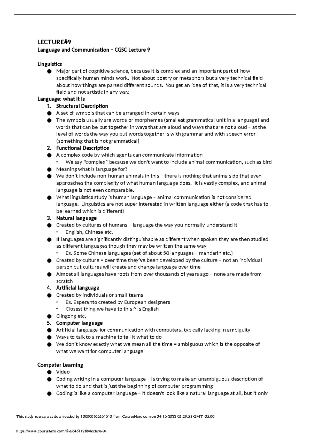 Lecture 9 imformation about quiz - Maae 2300 - Carleton - Studocu
