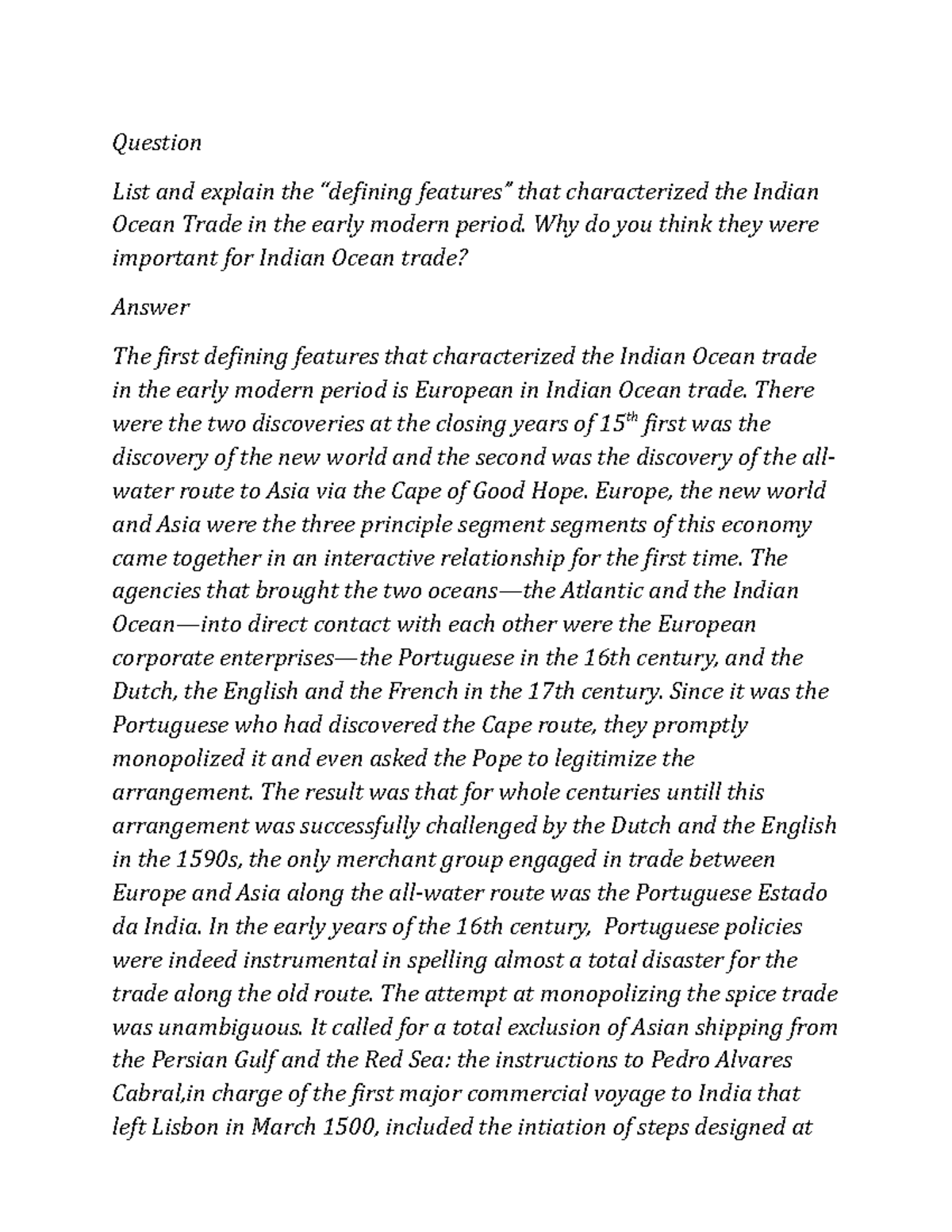 IWE assignment of year 2020 - Question List and explain the “defining ...