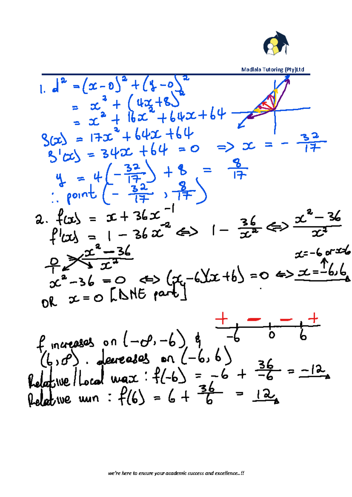 BB Test 1 - test 8 answers - MATM1534 - Studocu