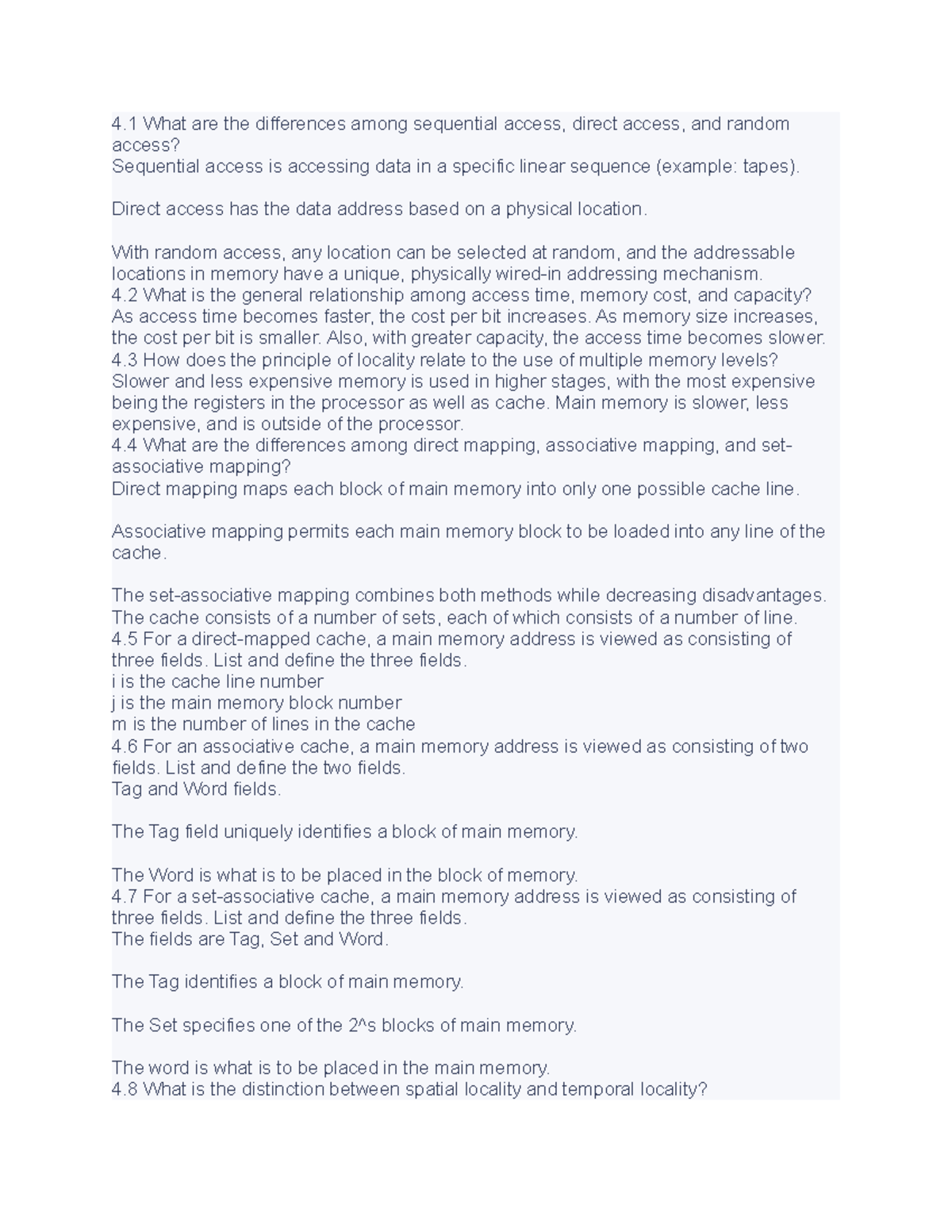 Asg4 - aaaaaaaaaaaaaaaaaa - 4 What are the differences among sequential ...