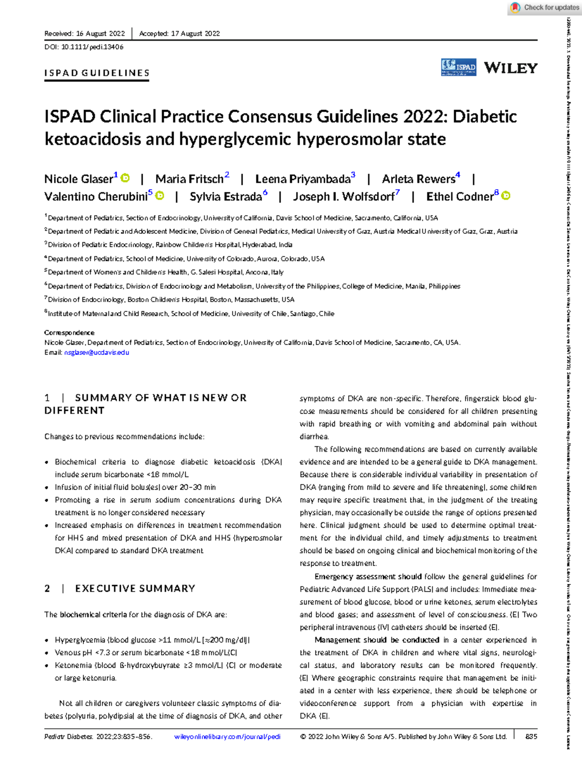 Ispad 2022 Manejo de CAD - I S P A D G U I D E L I N E S ISPAD Clinical ...