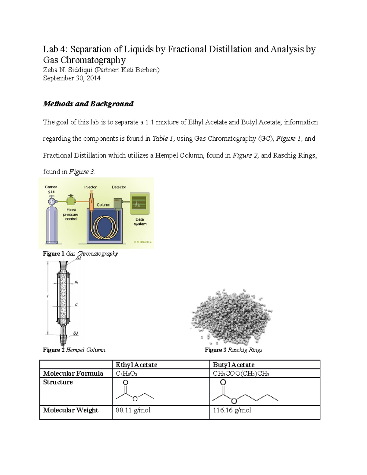 Lab Report 4 - Lecture notes 4.1 - Lab 4: Separation of Liquids by ...