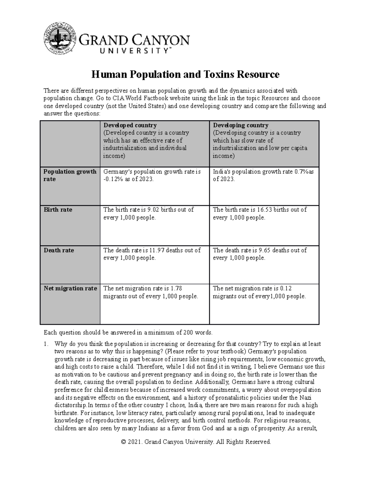 BIO 220 RS Human Populations And Toxins - Human Population and Toxins ...