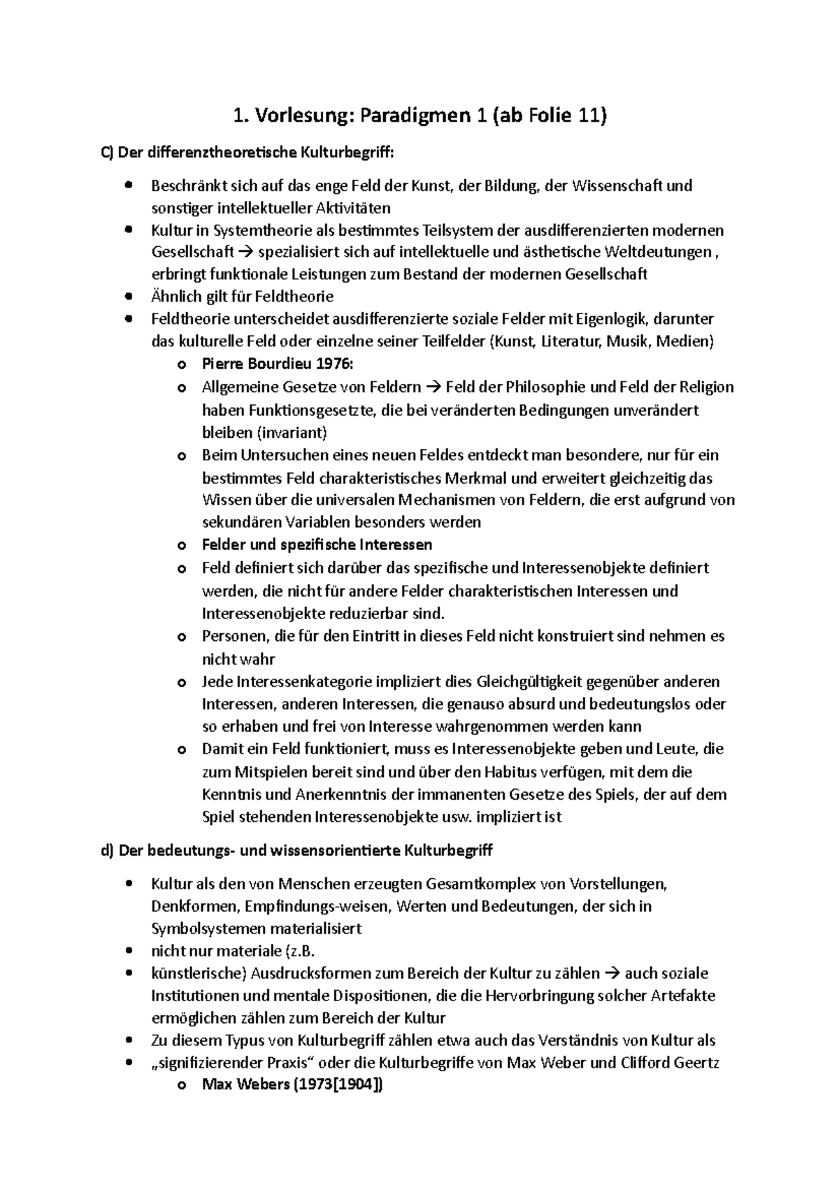 1. Vorlesung - fgghhhj - 1. Vorlesung: Paradigmen 1 (ab Folie 11) C ...