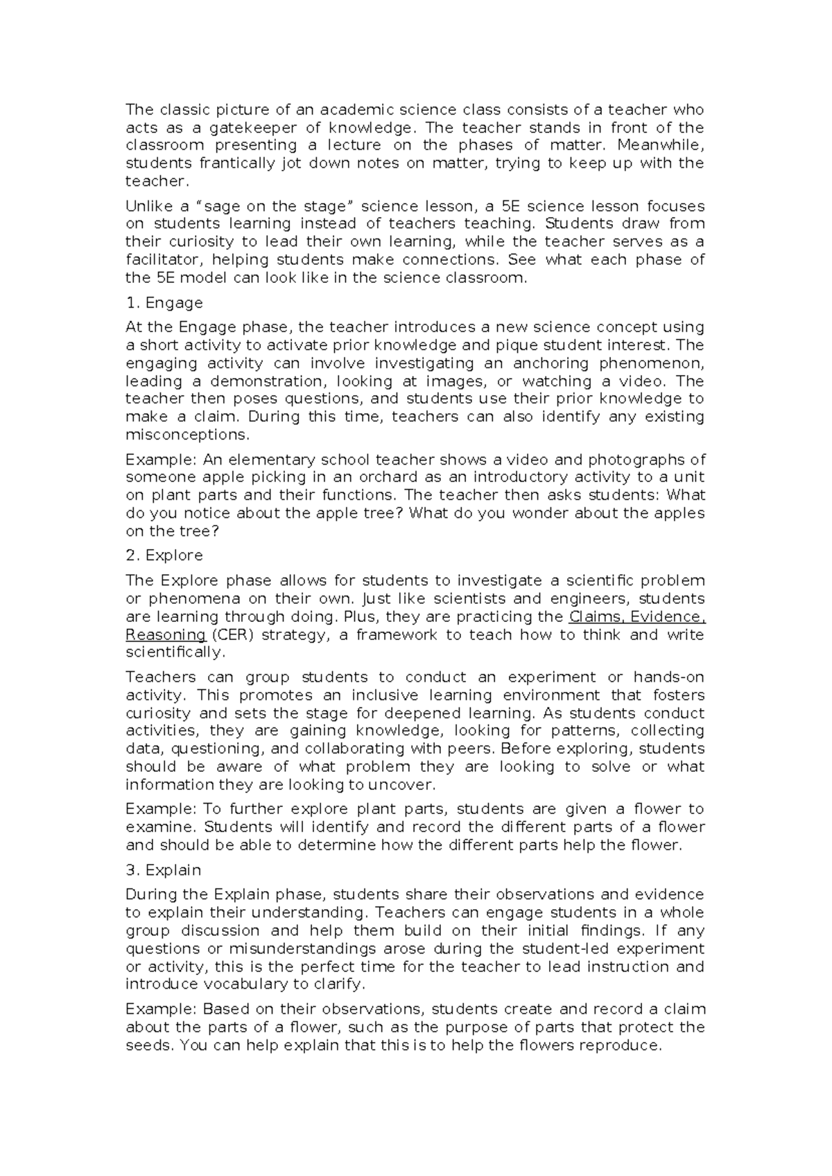 Lesson-Planning-5E - Lesson Plan - The classic picture of an academic ...